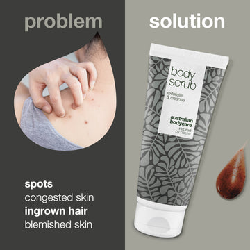 Exfoliating Tea Tree Body Scrub for spots and congested skin