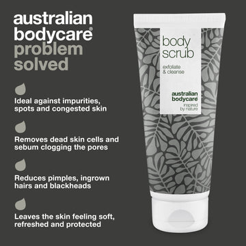 Exfoliating Tea Tree Body Scrub for spots and congested skin
