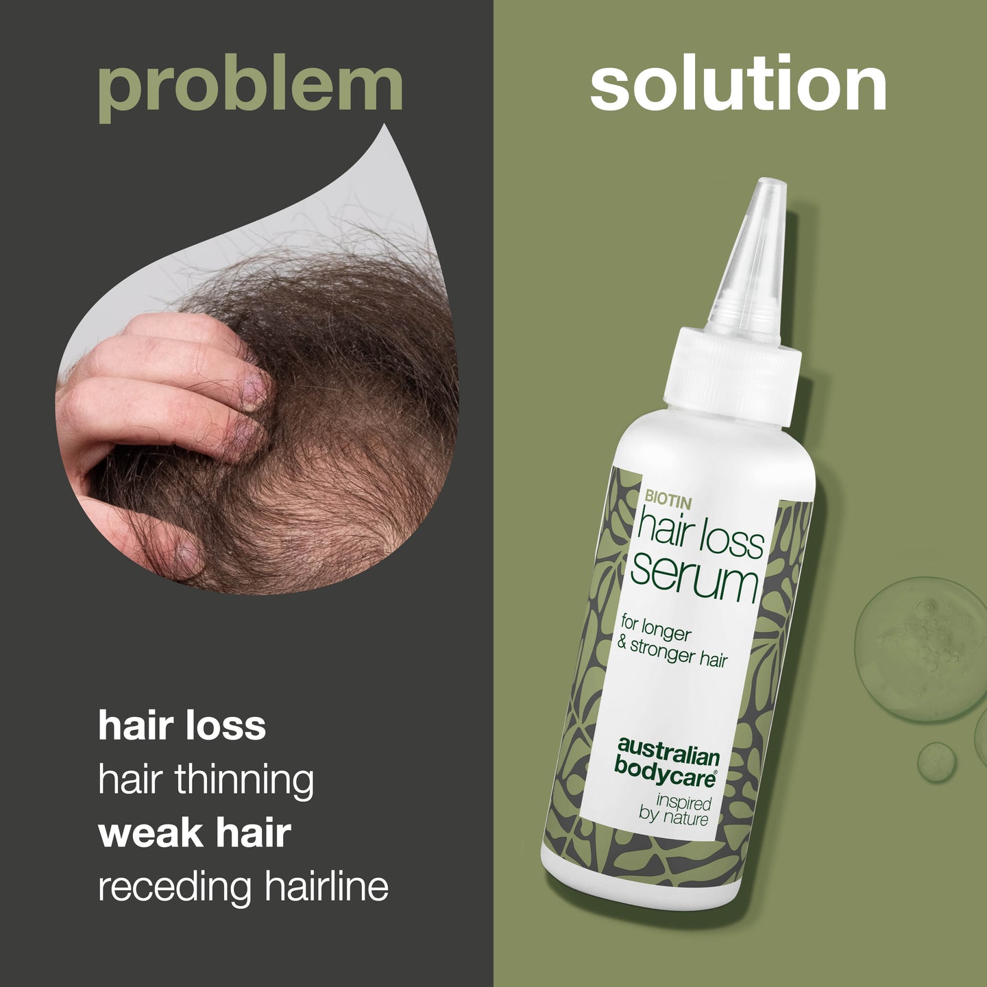 Hair loss serum with biotin, Capilia Longa & caffeine – Strengthens hair
