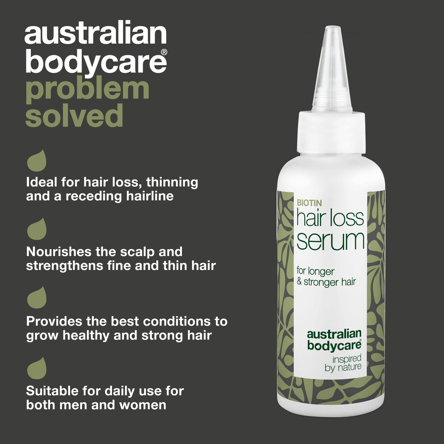 Hair loss serum with biotin, Capilia Longa & caffeine – Strengthens hair