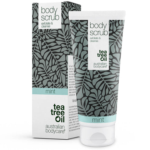 Exfoliating Tea Tree Body Scrub for spots and congested skin